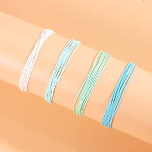 choice of all Cute Bracelets for Teen Girls Aesthetic Surfer Wave Adjustable Waterproof Handmade Bracelets Anklets for Women Men Girls Gifts