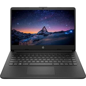 hp 2022 premium 14-inch hd thin and light laptop, intel dual-core processor, 8gb ram, 64gb storage, long battery life, webcam, bluetooth, hdmi, wi-fi, black, windows 11 + 1 year microsoft 365