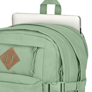 JanSport Main Campus FX Backpack - Travel, or Work Bookbag w 15-Inch Laptop Pack with Leather Trims, Loden Frost