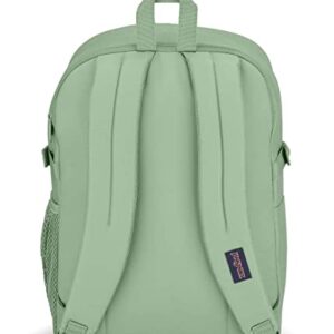 JanSport Main Campus FX Backpack - Travel, or Work Bookbag w 15-Inch Laptop Pack with Leather Trims, Loden Frost