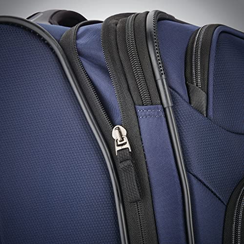 AMERICAN TOURISTER Zoom Softside Luggage with Spinner Wheels (Navy, 2PC SET (25/28))