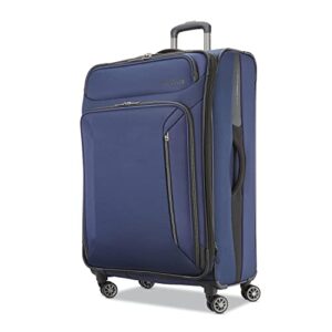 AMERICAN TOURISTER Zoom Softside Luggage with Spinner Wheels (Navy, 2PC SET (25/28))