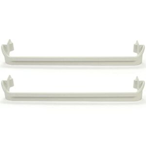 hecasa 2pcs refrigerator door shelf door bar rack compatible with replacement for 240534901 ap3214630 ps734935 24.6"x4.33"x3.14"