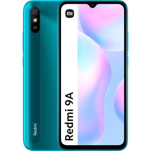 Xiaomi Redmi 9A 4G LTE (32GB+2GB) Factory Unlocked (Tmobile Mint Ultra Tello Global) Global Dual Sim 13MP + (w/Fast Car Charger Bundle) (Peacock Green)