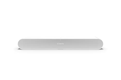 Sonos Ray Essential Soundbar, for TV, Music and Video Games - White