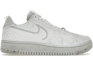 nike men's air force 1 low crater basketball shoes, white/white-summit white, 10