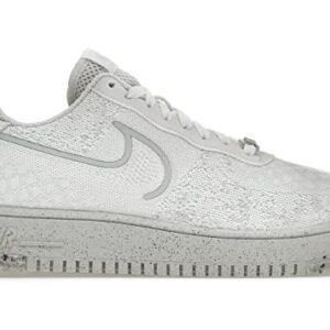 Nike Men's Air Force 1 Low Crater Basketball Shoes, White/White-summit White, 10