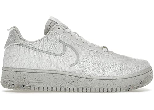 Nike Men's Air Force 1 Low Crater Basketball Shoes, White/White-summit White, 10