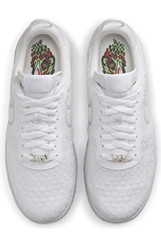 Nike Men's Air Force 1 Low Crater Basketball Shoes, White/White-summit White, 10