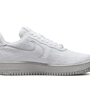 Nike Men's Air Force 1 Low Crater Basketball Shoes, White/White-summit White, 10