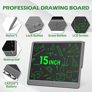 LCD Writing Tablet 15 Inch,Kids Drawing Tablet Doodle Board Drawing Pad for Adults & Kids, Electronic Writing Board, Educational Toys Gifts for Kids and Adults at Home,School and Office