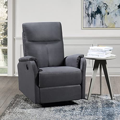 Electric Power Recliner Chair with USB Port,Fabric Ergonomic Lounge Single Sofa Seat Chair,Home Theater Seating with Recliner Function for Small Room 35.4" D x 30" W x 39.8" H