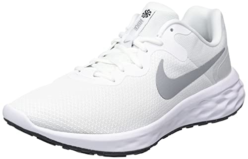 Nike Revolution 6 Nn Mens Running Trainers Dc3728 Sneakers Shoes (UK 8 US 9 EU 42.5, White Wolf Grey Pure Platinum 100)