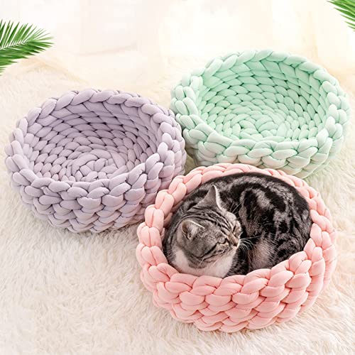 Moon Waves Chunky Yarn for Arm Knitting Crochet Making Blanket Pets House(Light Green)