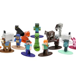 Minecraft Caves and Cliffs 1.65" 18-Pack Series 8 Die-cast Figures, Toys for Kids and Adults