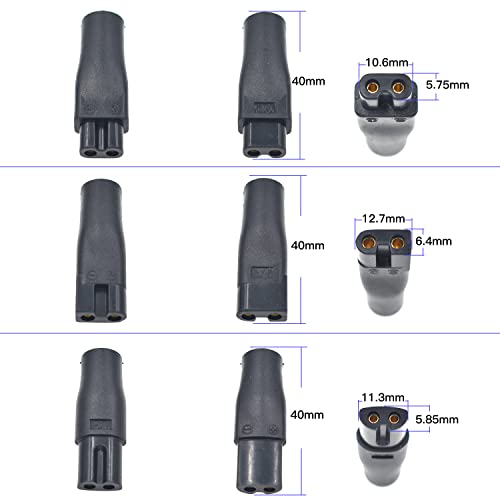 7 PCS Power Cord 5V Replacement Charger USB adapter Suitable for Electric Hair Clippers, Beard trimmers, Shavers, Beauty Instruments, Desk Lamps, Purifiers.