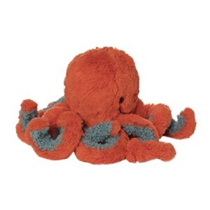 Manhattan Toy Coral Orange Octopus 12" Ocean Sea Life Stuffed Animal Toy