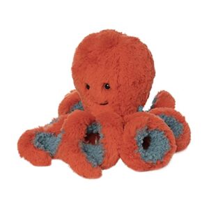 Manhattan Toy Coral Orange Octopus 12" Ocean Sea Life Stuffed Animal Toy