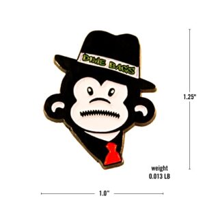 Dime Bags Hat Pin | Double Posted Pin with Enamel Finish (Speak No Evil)