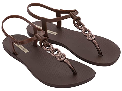 Ipanema Women's Connect Sandal - Comfortable, Stylish & Versatile Summer Footwear, Brown and Bronze, Size 9