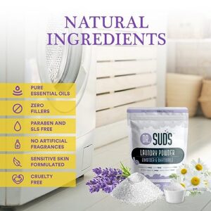 New Dr Suds Natural Laundry Detergent Powder 100+ Loads Lavender Chamomile Made with Natural Earth Minerals