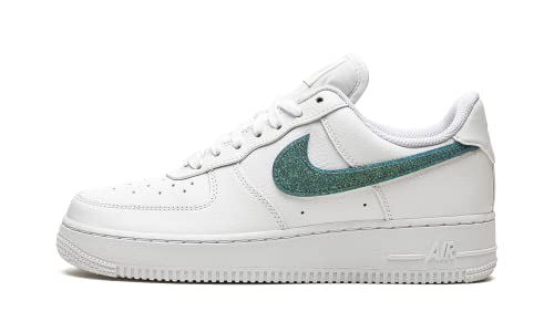 Nike Womens W Air Force 1 '07 ESS DH4407 100 Glitter Swoosh - Celery - Size 6.5W