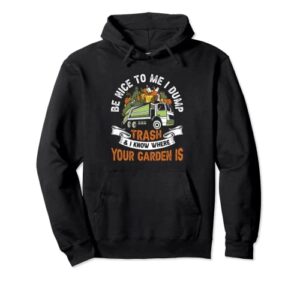 trash truck driver trashman dustman garbage collector truck pullover hoodie