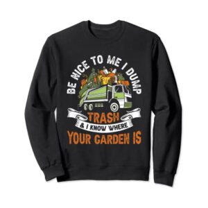 Trash Truck Driver Trashman Dustman Garbage Collector Truck Sweatshirt