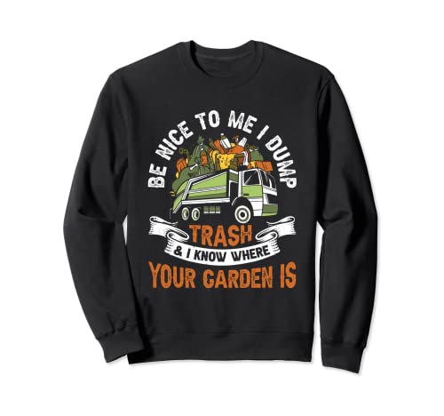 Trash Truck Driver Trashman Dustman Garbage Collector Truck Sweatshirt