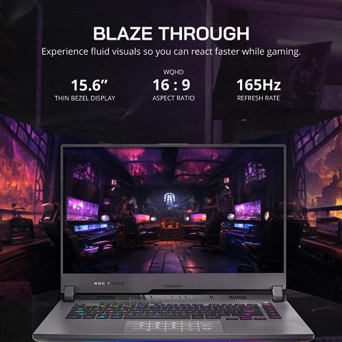 Asus 2022 ROG Strix G15 15.6'' FHD 144Hz Gaming Laptop, AMD Ryzen 7-4800H, 16GB RAM, 512B PCIe SSD, Backlit Keyboard, GeForce RTX 3060 Graphics, Windows 11 Home, Gray, 32GB Snowbell USB Card