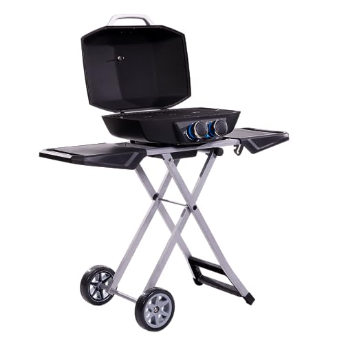 Pit Boss 2B Portable Gas Grill with Collapsible Cart, Black (10919)