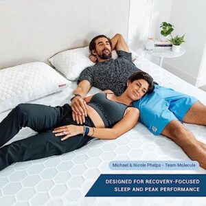 MOLECULE 3" Triple Zone PRO Pressure-Relieving Gel Memory Foam Mattress Topper, Cal King