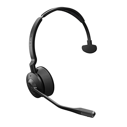 Jabra Engage 55 Mono Wireless Headset with Link 400 USB-A DECT Adapter - Noise-Cancelling Microphone, Extensive Range, Hearing Protection - MS Teams Certified, Works with All Other Platforms - Black