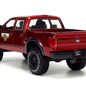 Jada Toys Just Trucks 1:24 2011 Ford SVT Raptor Die-cast Car Red with Tire Rack, Toys for Kids and Adults