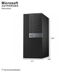 DELL 7050 Mini Tower Desktop Intel i7-7700 UP to 4.20GHz 32GB DDR4 New 1TB NVMe SSD + 2TB HDD USB Wi-Fi BT Dual Monitor Support Wireless Keyboard and Mouse Win10 Pro (Renewed)