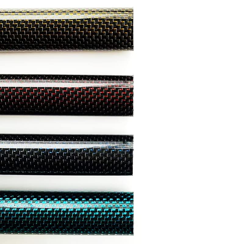 1000MM 1PC 3K Colored Carbon Fiber Tube 3K Glossy Surface OD 6mm 8mm 10mm 12mm 14mm 16mm 18mm 20mm 22mm 25mm 28mm 30mm Aqua Red Blue Yellow (22x20x1000mm, Red)