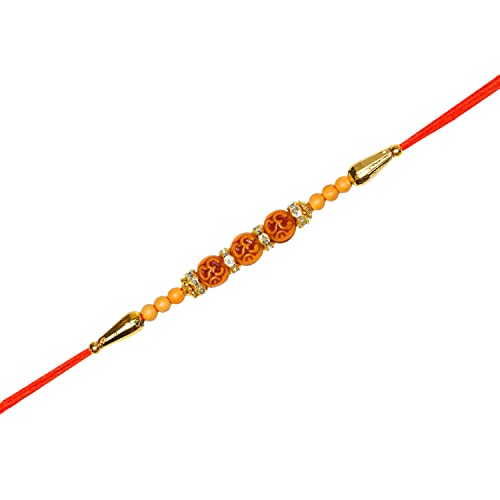 Amba Handicraft Rakhi/Rakhi for Brother/Rudraksha Rakhi/Send Rakhi to USA/Rakhi for Brother with Gift Set/Rakhi Bracelet/Rakhi for Brother and bhabhi/Rakhi Set