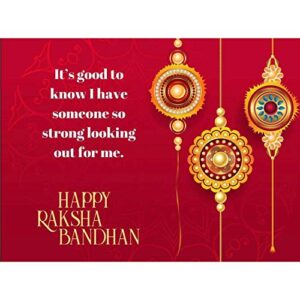 Amba Handicraft Rakhi/Rakhi for brother/Rakhi Set/rakhi for brother and Bhabhi/Rakhi card/Rakhdi/Send rakhi to USA/Rakhi for Brother with Gift Set/Rakhee