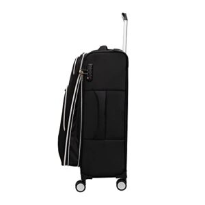 it luggage Expectant 28" Softside Checked 8 Wheel Expandable Spinner, Black