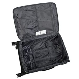 it luggage Expectant 28" Softside Checked 8 Wheel Expandable Spinner, Black