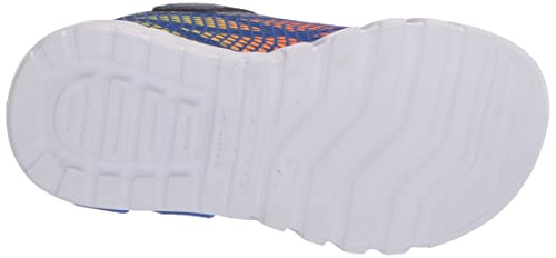 Skechers Kids Boy's Flex-Glow Elite-Vorlo Sneaker, Royal/Orange, 10 Toddler