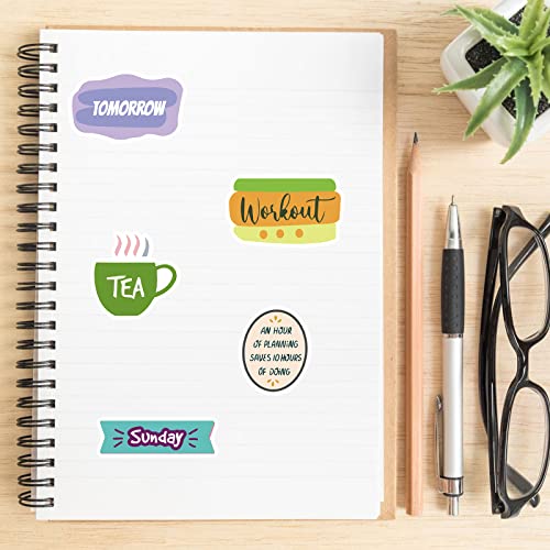 Planner Stickers 54pcs Stickers – Inspirational & Motivational, Cute & Aesthetic Stickers for Adults - Aesthetic Accessories & Sticker Pack for Planner,Scrapbook and Journal