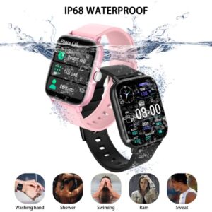 Wwzzey Smart Watch for Men/Women (Answer/Make Call), 1.7 Touch Screen Activity Tracks with Heart Rate Blood Oxygen Sleep Monitor, 28 Sport Modes, AI Voice, Compatible with Android and iOS Phones