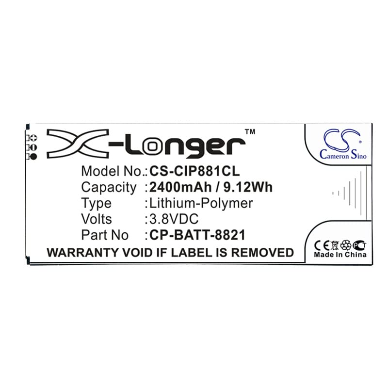 ERGUI 2400mAh Battery Compatible with Cisco 74-102376-01, CP-BATT-8821, GP-S10-374192-010H 8800