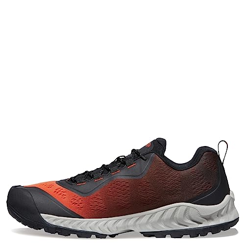 KEEN Men's NXIS Speed Low Height Vented Hiking Shoes, Scarlet Ibis/Ombre, 13