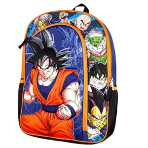 bioworld dragon ball z character panel goku kamehameha molded eva backpack