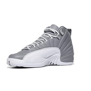 jordan boy's air jordan 12 retro (big kid) stealth/white/cool grey 4 big kid m