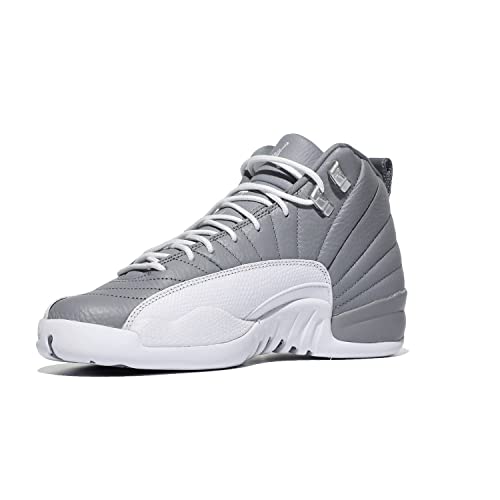 Jordan Boy's Air Jordan 12 Retro (Big Kid) Stealth/White/Cool Grey 4 Big Kid M