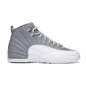 Jordan Boy's Air Jordan 12 Retro (Big Kid) Stealth/White/Cool Grey 4 Big Kid M