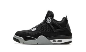 jordan youth air 4 gs dv0553 006 black canvas - size 5y